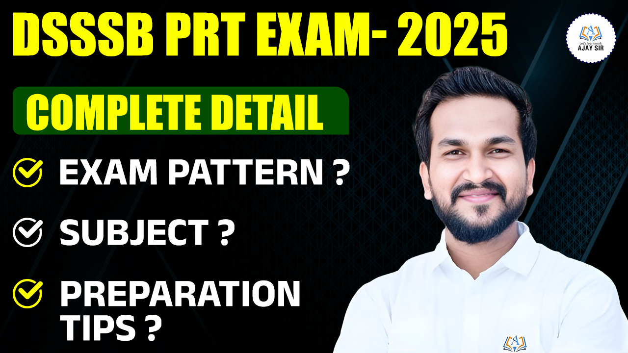 DSSSB PRT Syllabus 2025 | Complete Exam Pattern, Subjects & Study Guide